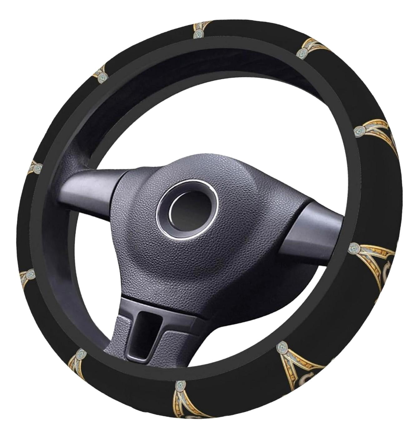 Wellsay Masonic Emblem Steering Wheel Covers, Elastic Car Protector 15 ...