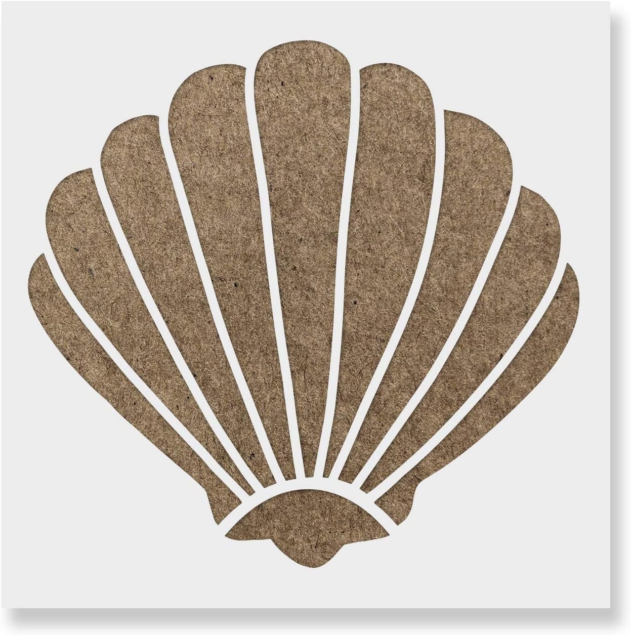 Wellsay Mermaid Shell Stencil - Mermaid Stencil, Sea Stencil, Ocean ...