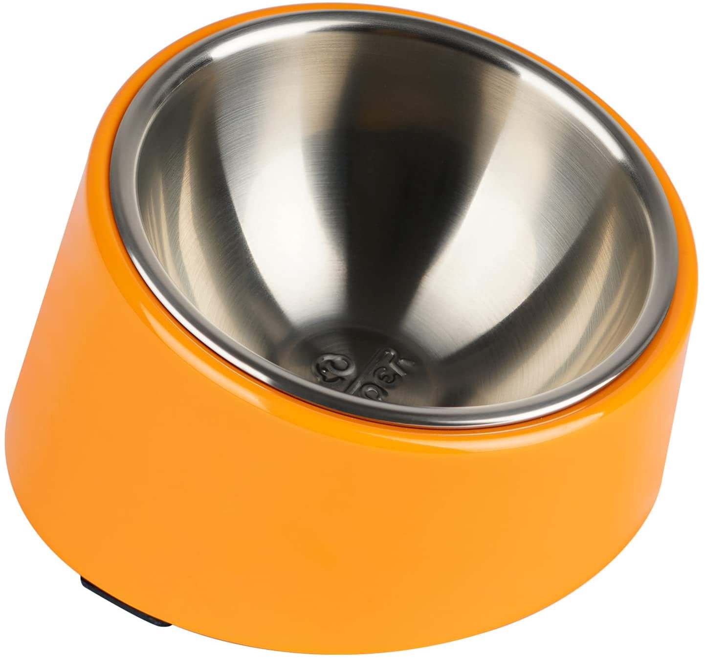 Wellsay Mess Free 15° Slanted Bowl for Dogs and s, Tilted Angle Bowl ...