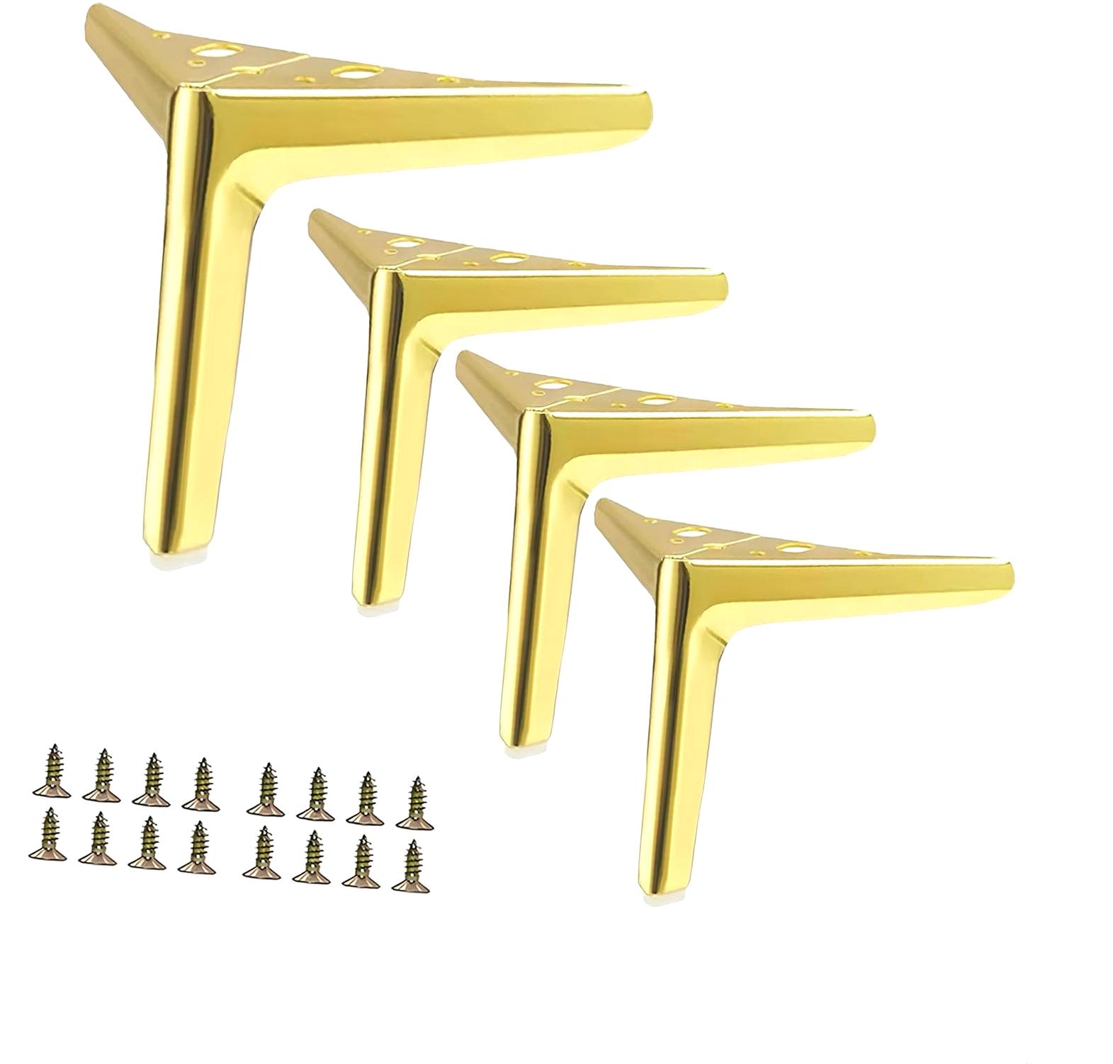 Wellsay Metal Furniture Legs Triangular Feet for DIY Replacement on ...