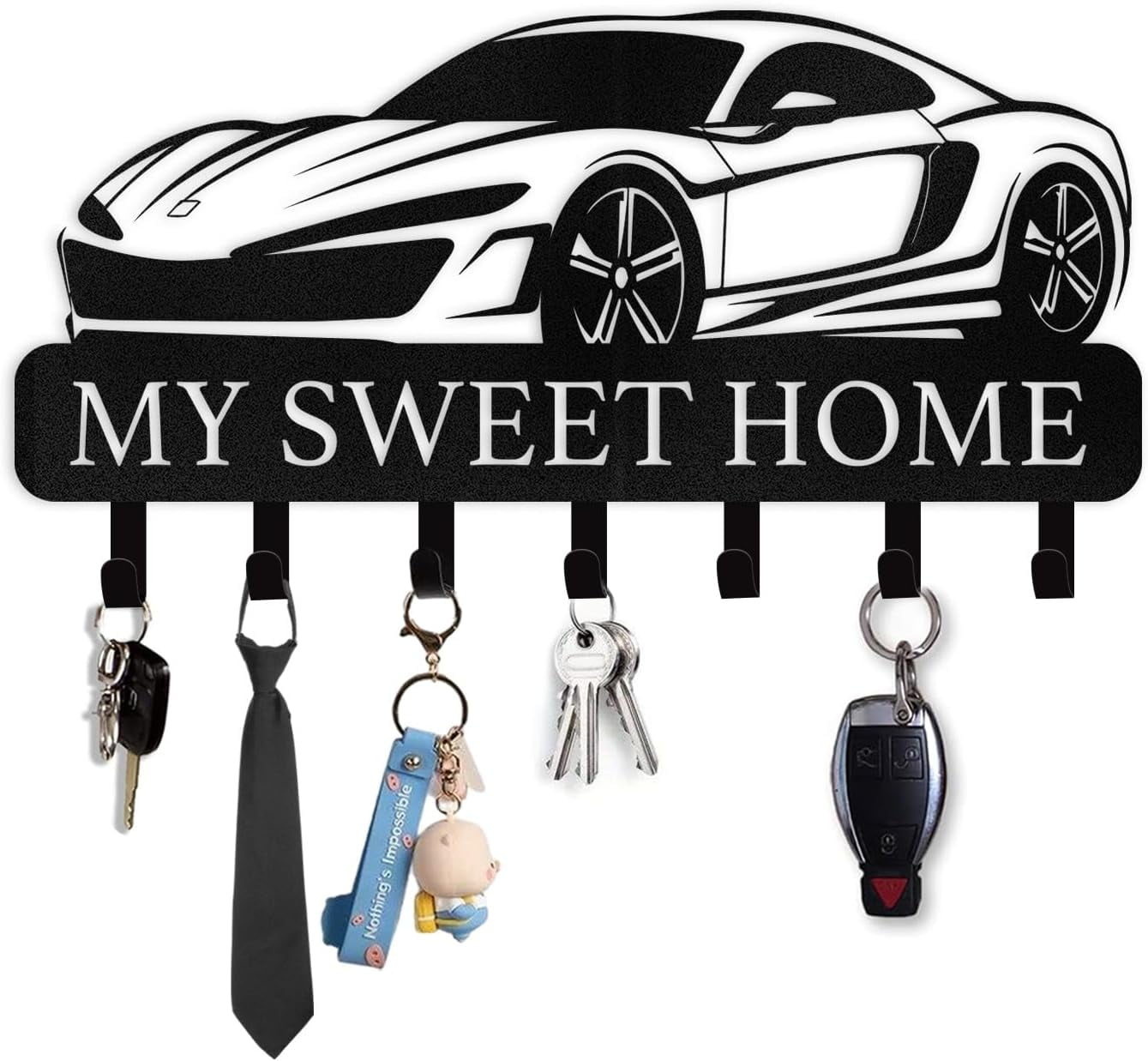 Wellsay Metal Key Holder for Wall | Key Holder Wall Mount | Name Bird ...