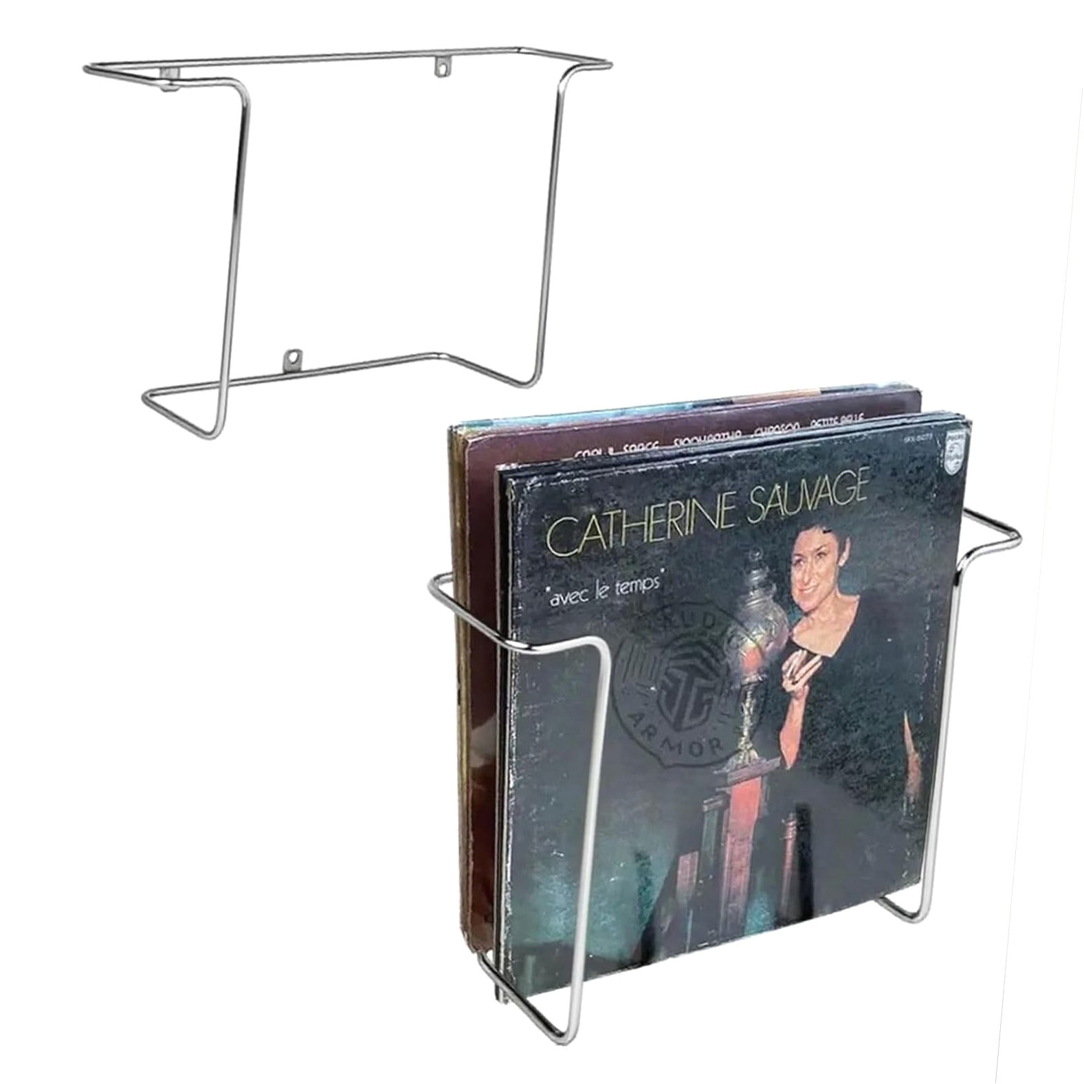 Wellsay Metal Wall Mount (2 Pack), Matte Display Rack, Minimalist Steel ...