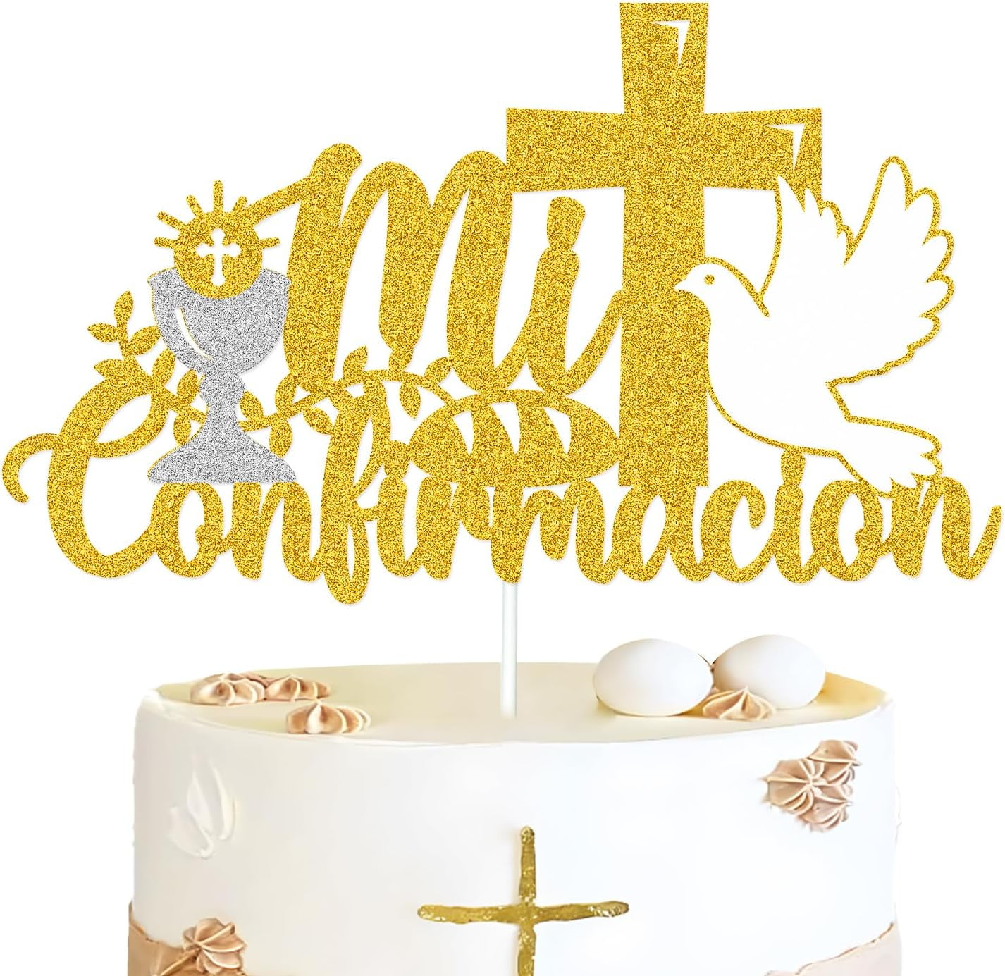 Wellsay Mi Conrmacion Cake Tor God Bless Baby Shower Cake Decorations ...