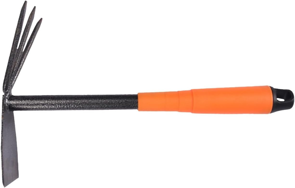 Wellsay Mini Garden Rake Hand Garden Tools Set Dual Headed Garden ...