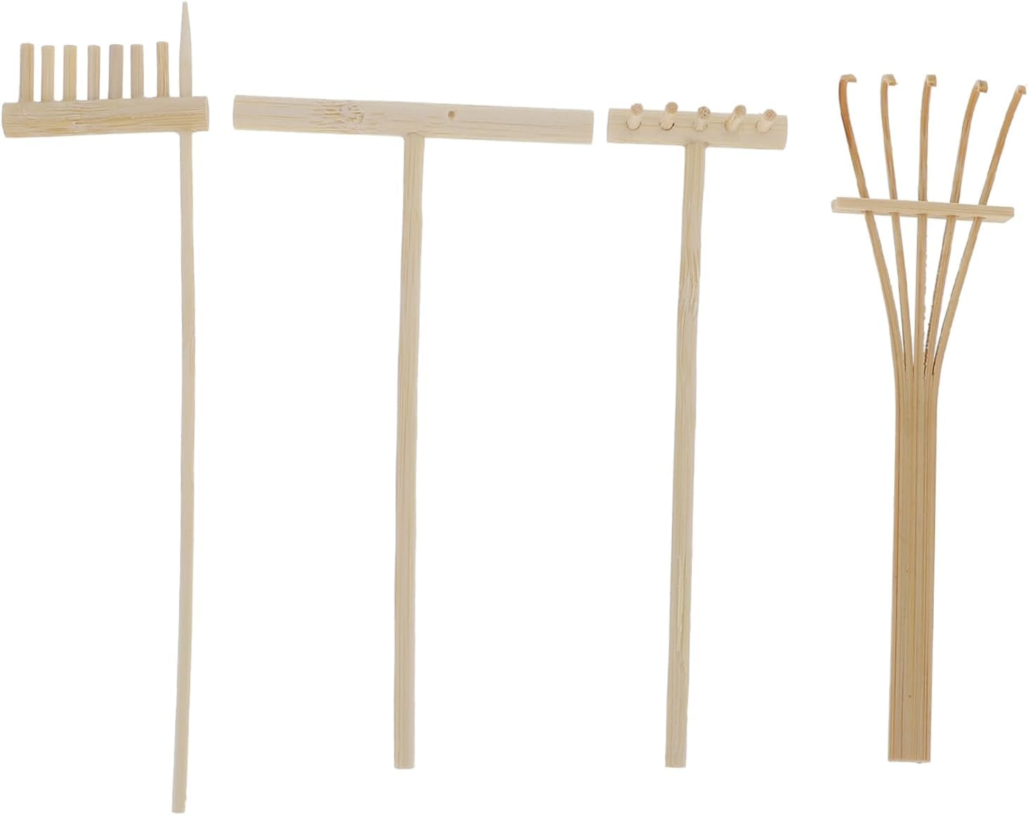 Wellsay Mini Garden Tool Set 4 Pieces Mini Garden Sand Ra for Scene ...