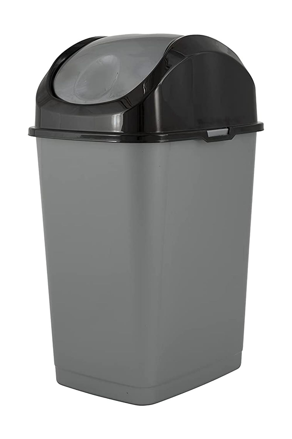 Wellsay Mini Plastic Trash Can with Swing Top Lid 1.25 Gallon Compact ...