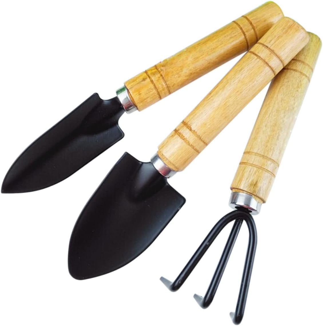 Wellsay Mini Shovel Garden Trowel Rake Set Portable Gardening Tool Kit ...