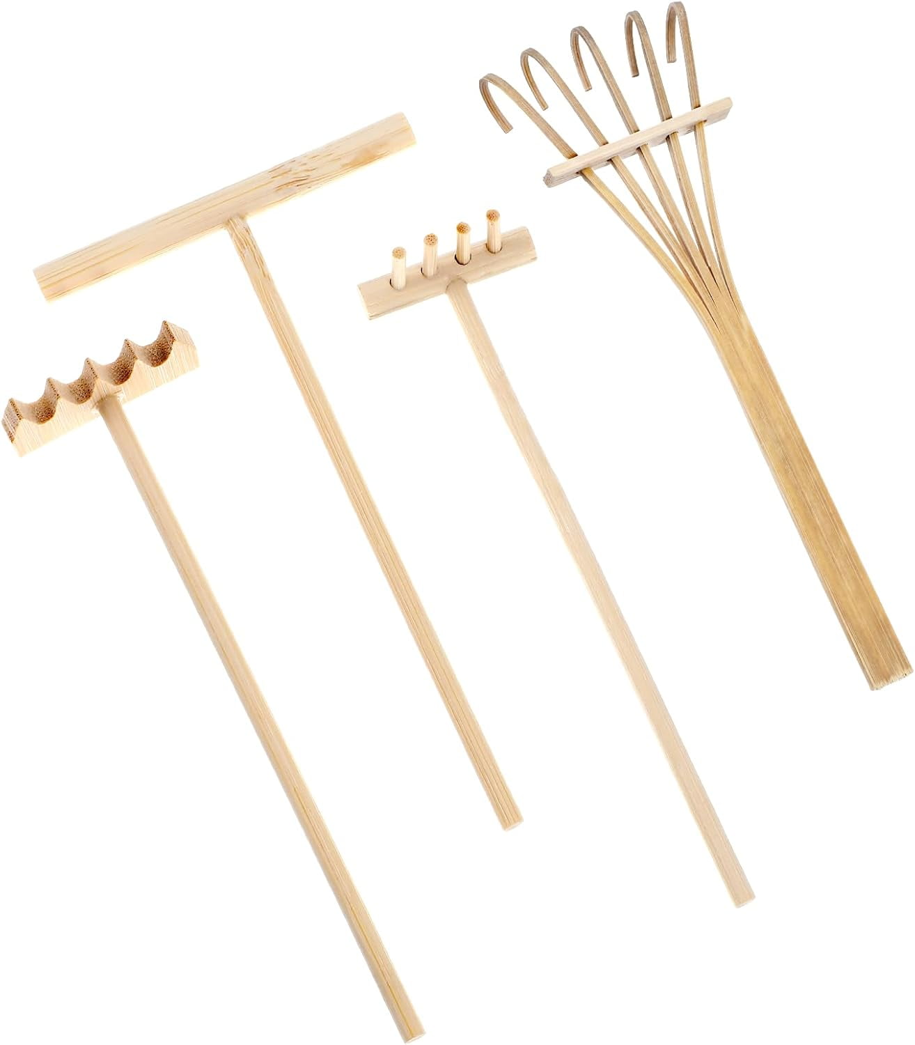 Wellsay Mini Zen Garden Rake Tools Miniature Tabletop Rock Sand Zen ...