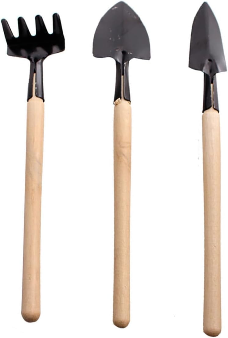 Wellsay Miniature Hand Planting Tools Set Mini Garden Tool Kit for Boys ...