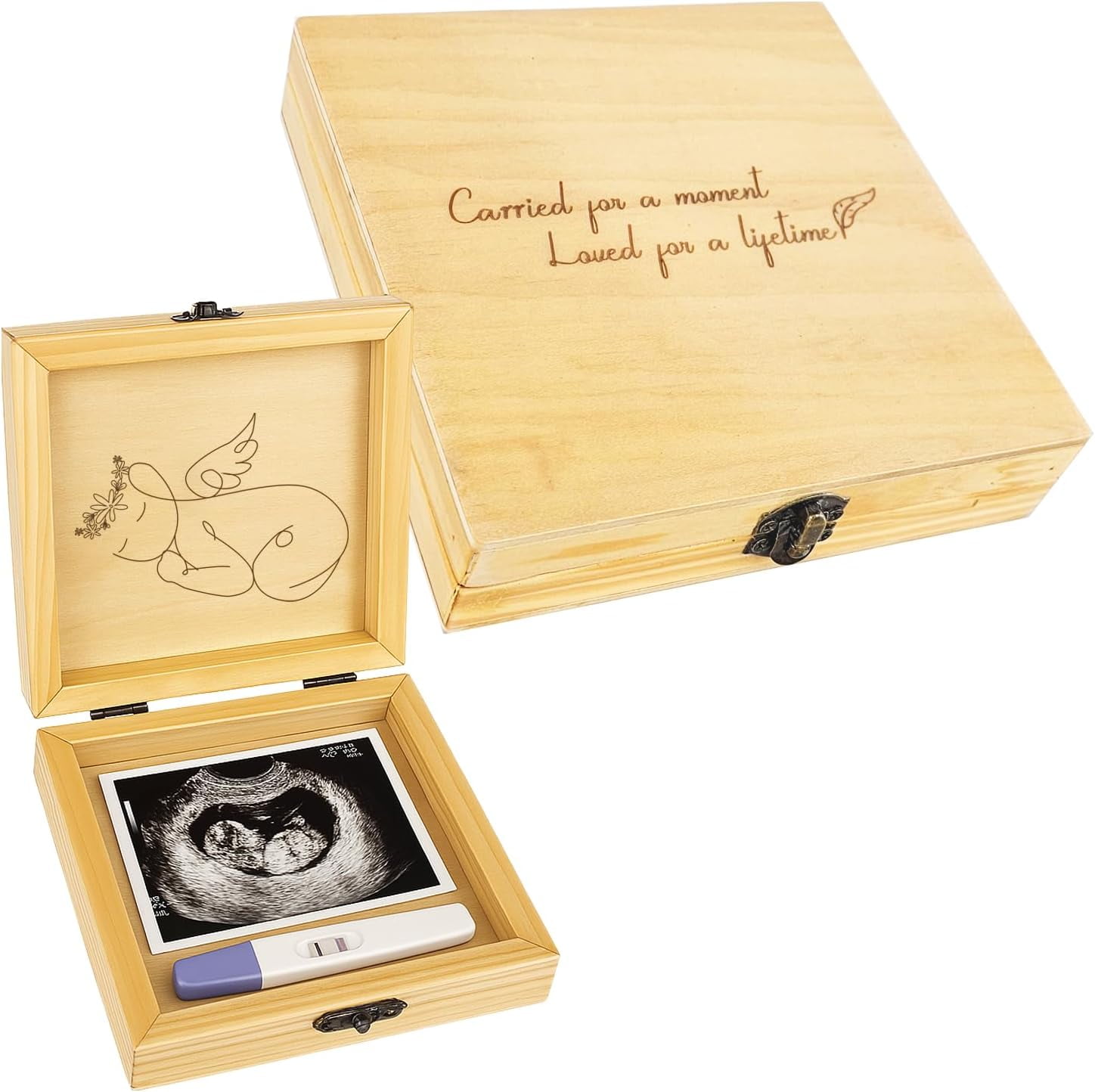 Wellsay Miscarriage Memory Box, A Heartfelt Sympathy Gift for Mothers ...