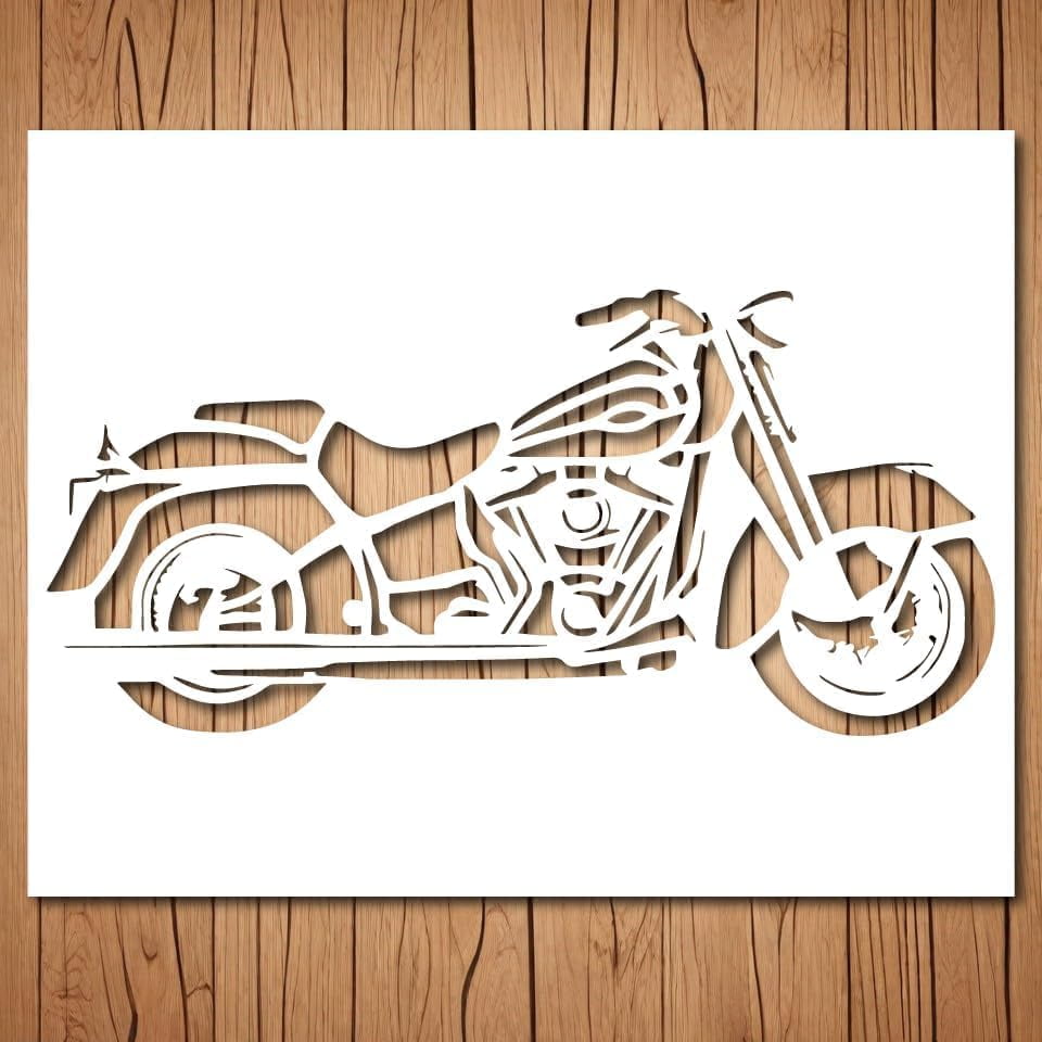 Wellsay Motorcycle Stencil | Psher Motorcycles Skull Street Art Grafti Stencils for Painting on ...
