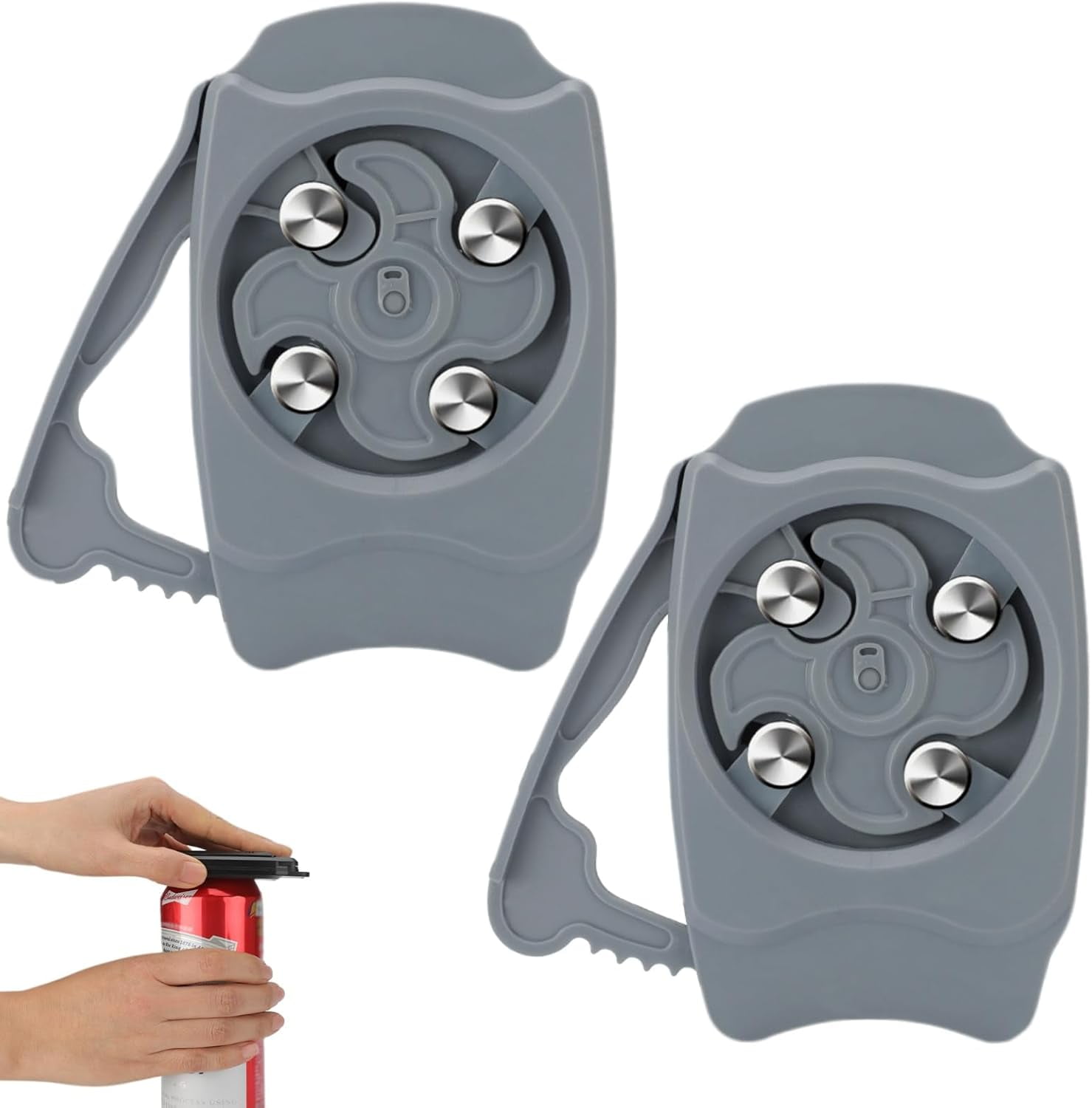 Wellsay Multifunctional Can Top Bottle Opener, Portable Aluminum Lid ...