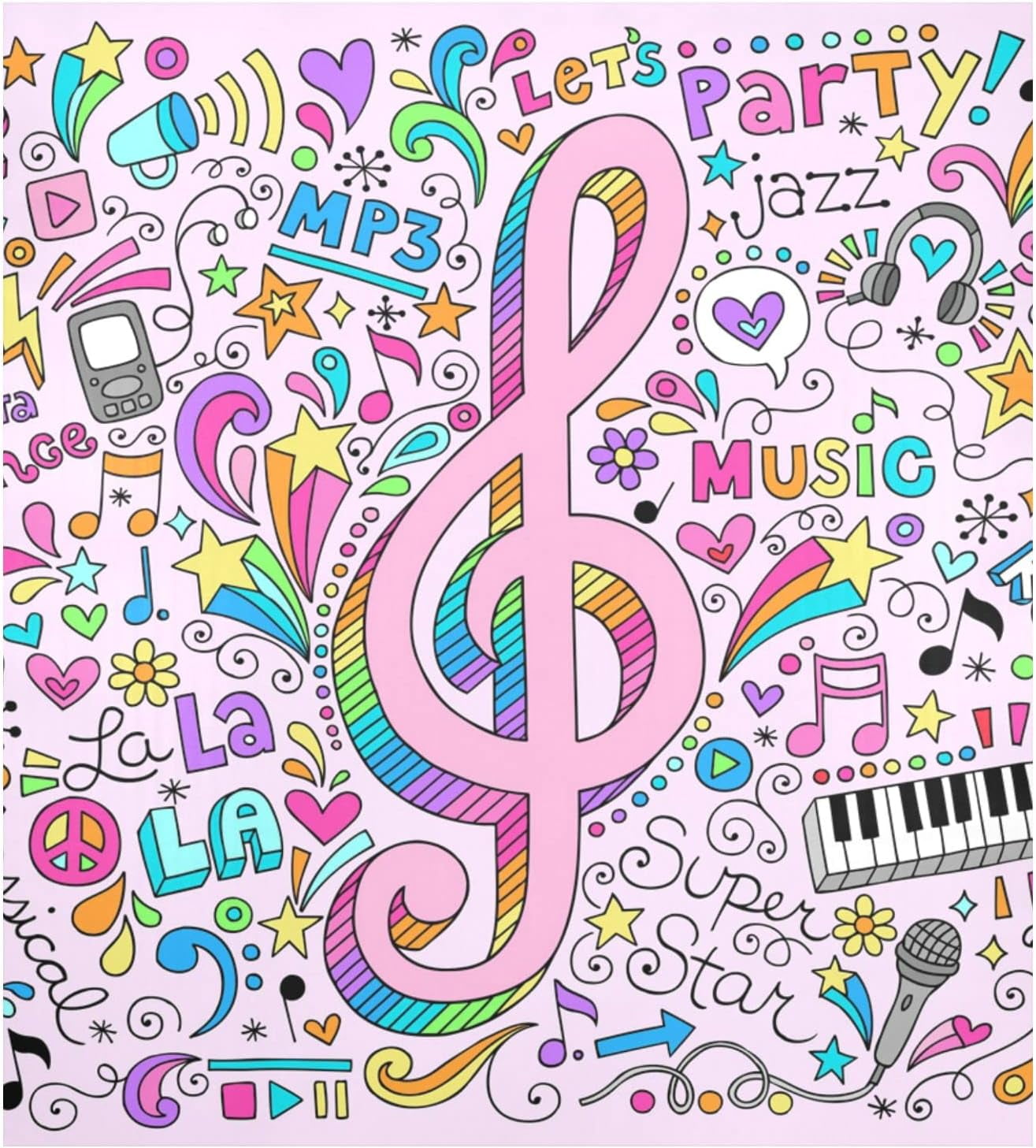 Wellsay Music Note Peace Love Sign Large Dishwasher Magnet Magnetic ...