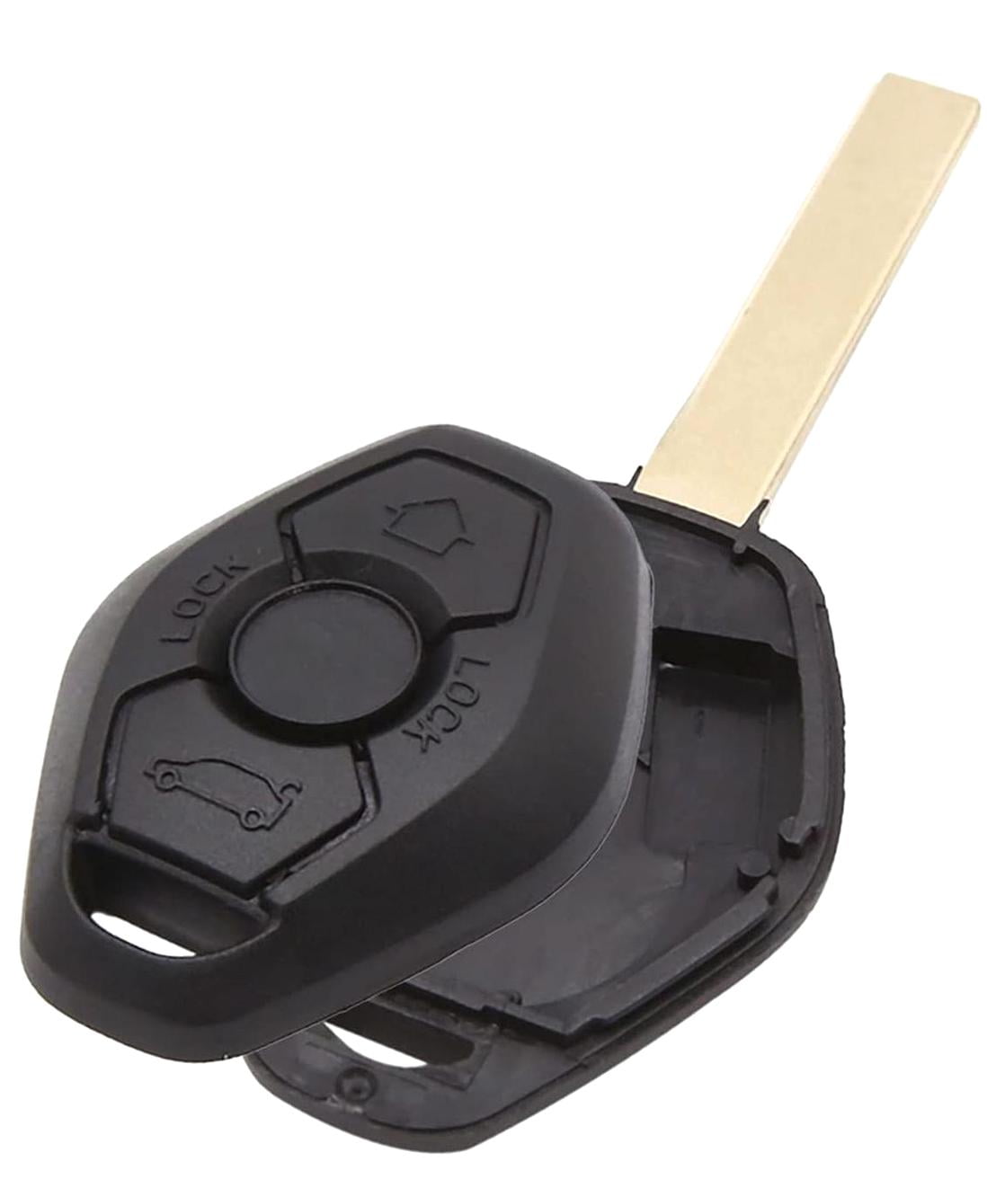 Wellsay New 3-Button Uncut Insert Key Fob Case Remote Control Shell ...