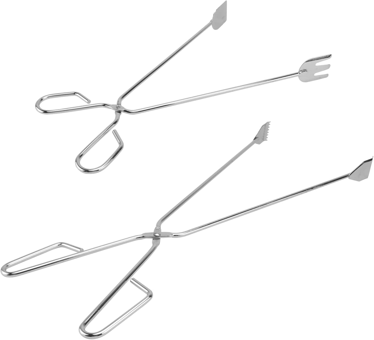 Wellsay Outdoor Bbq Tool Set 2 Pack Extended Charcoal Clamp Steel Bbq ...