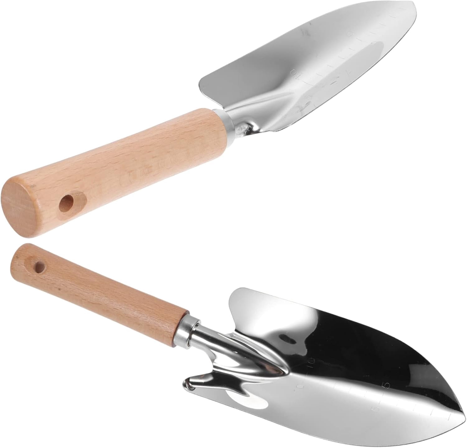 Wellsay Outdoor Garden Tool Set 2-Piece Shovel and Trowel Metal ...