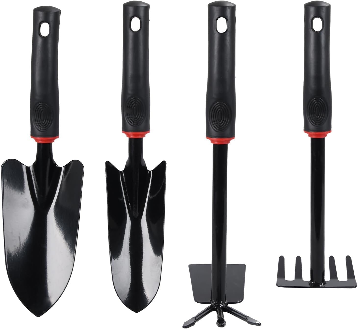 Wellsay PEAKHILL_4 Pcs Garden Tools Set (ve Tooth Rake, 2 Shovel and ...