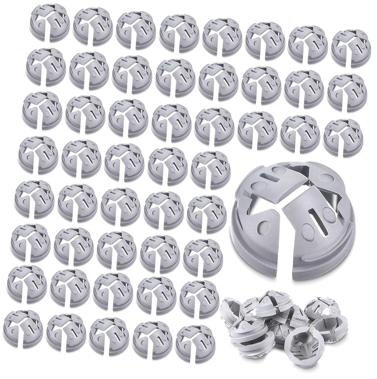 Wellsay Pcs 3/8 in. - 1/2 in. Non Metallic Button -in Bulk Connector ...