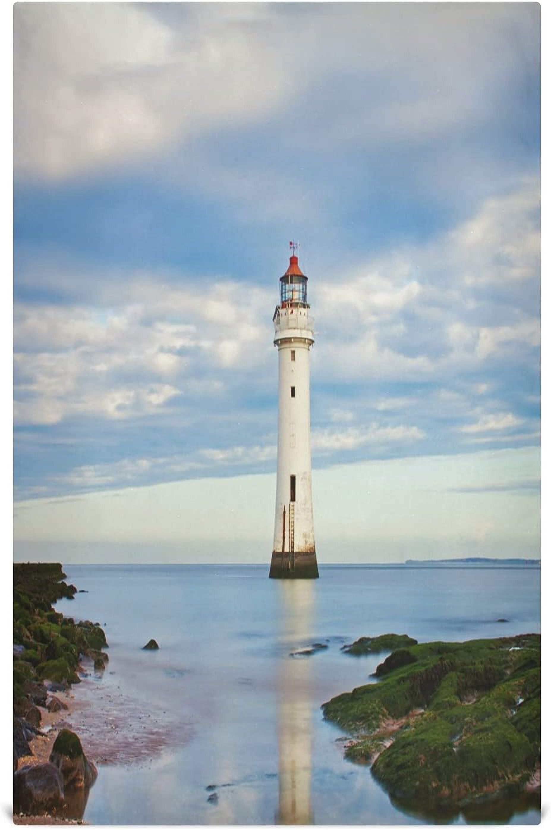 Wellsay Perch Rock Lighthouse Kitchen Dish Towels, 18 Inch x 28 Inch ...