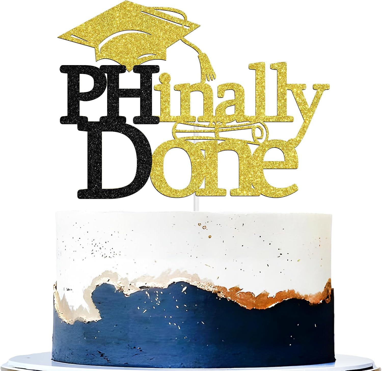 Wellsay Phinally Done Cake Tor, Congrats Phd, Phinished Cake Decor ...