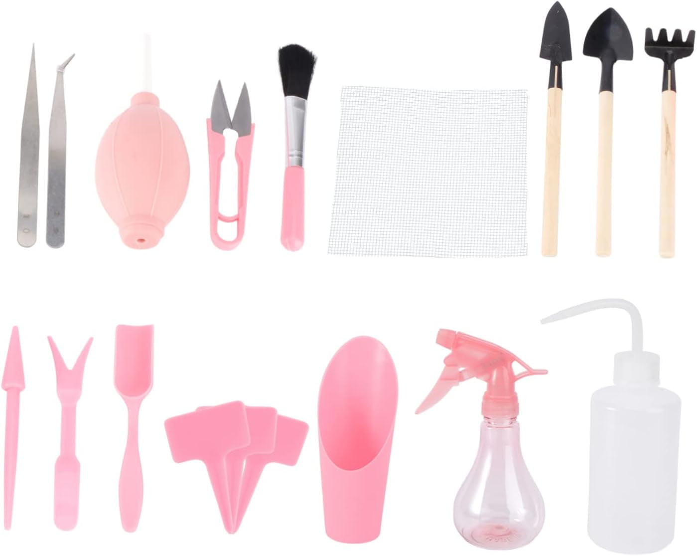 Wellsay Plant Planting Set 16pcs Mini Gardening Tools and Easy to Store ...