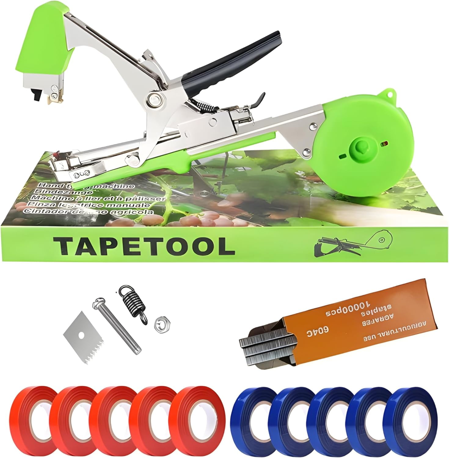 Wellsay Plant Tying Mane, Plant Vine Tying Mane, Garden Tape Tying Tool ...