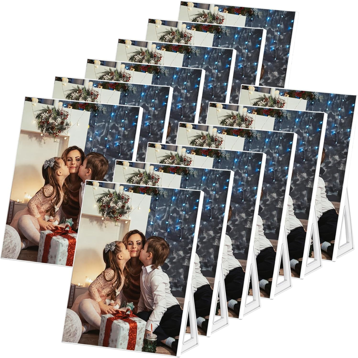 Wellsay Plastic Picture Frame 8.5 X 11, 6 Pack Plastic Paper Holder ...