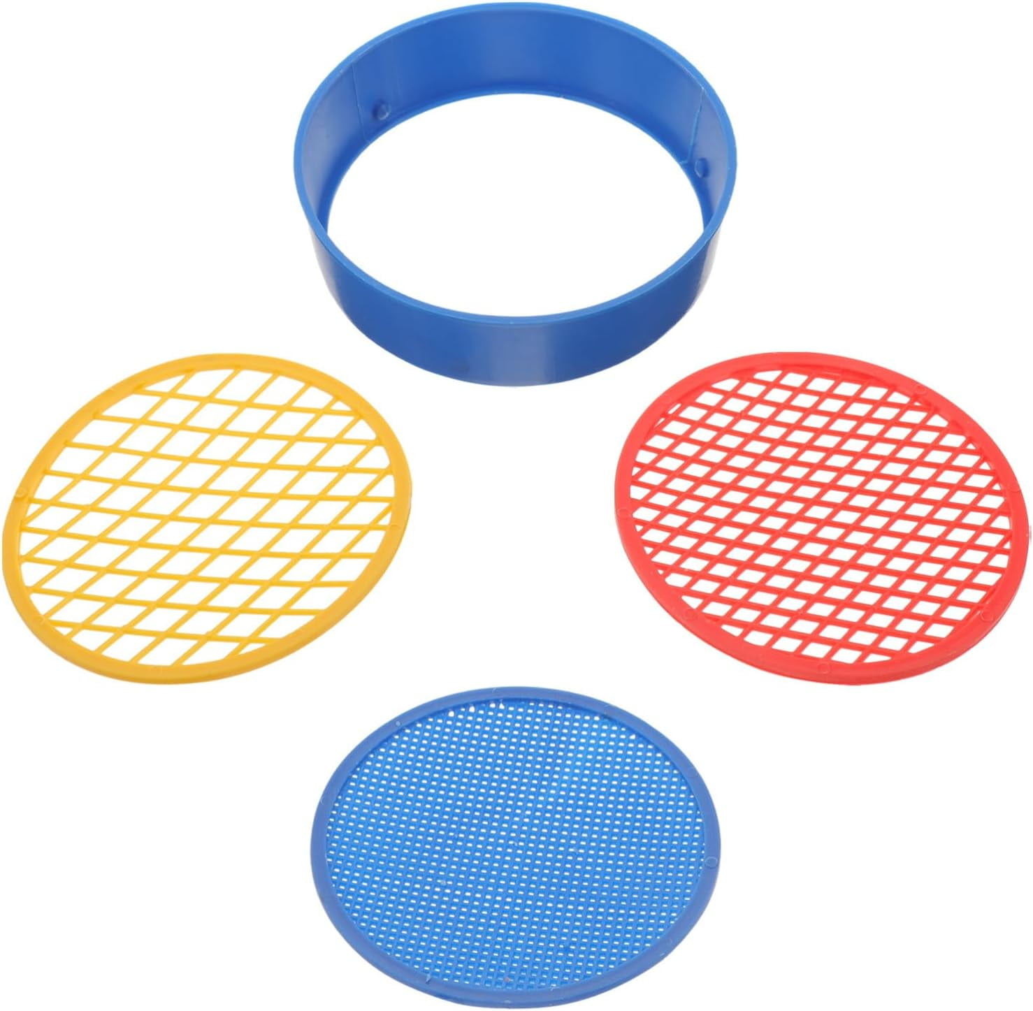 Wellsay Plastic Sifting Pan for Home Use 3 in 1 Soil Sifter Set Mesh Si ...