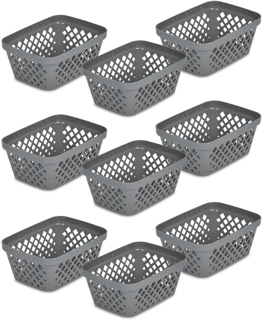 Wellsay Plastic Storage Basket Set - Multipose Drawer Trays, Kitchen ...