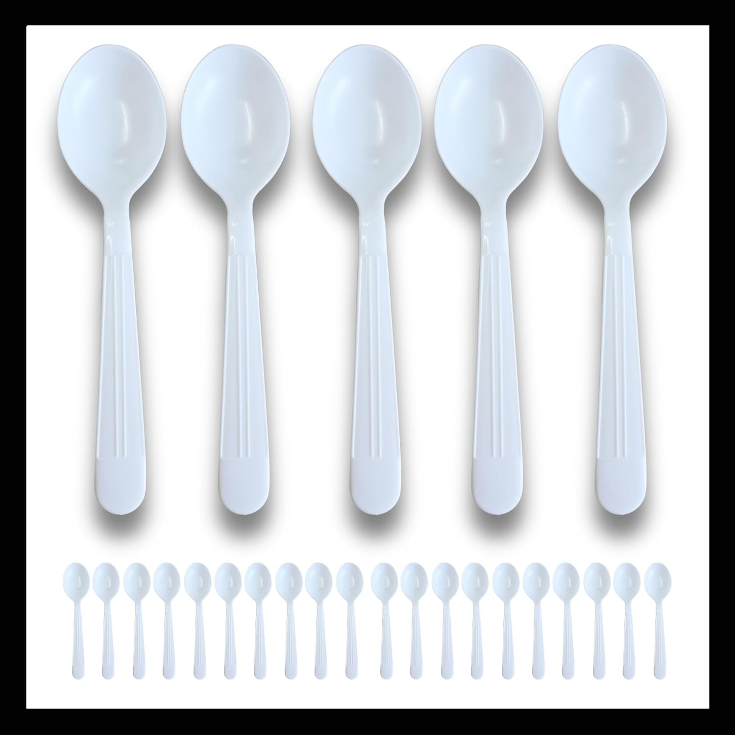 Wellsay Plastic Utensils Spoon Individual packaging Silverware Bulk ...