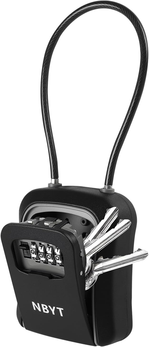 Wellsay Portable Combination Lock keybox,For House Keys Key Hiders to ...