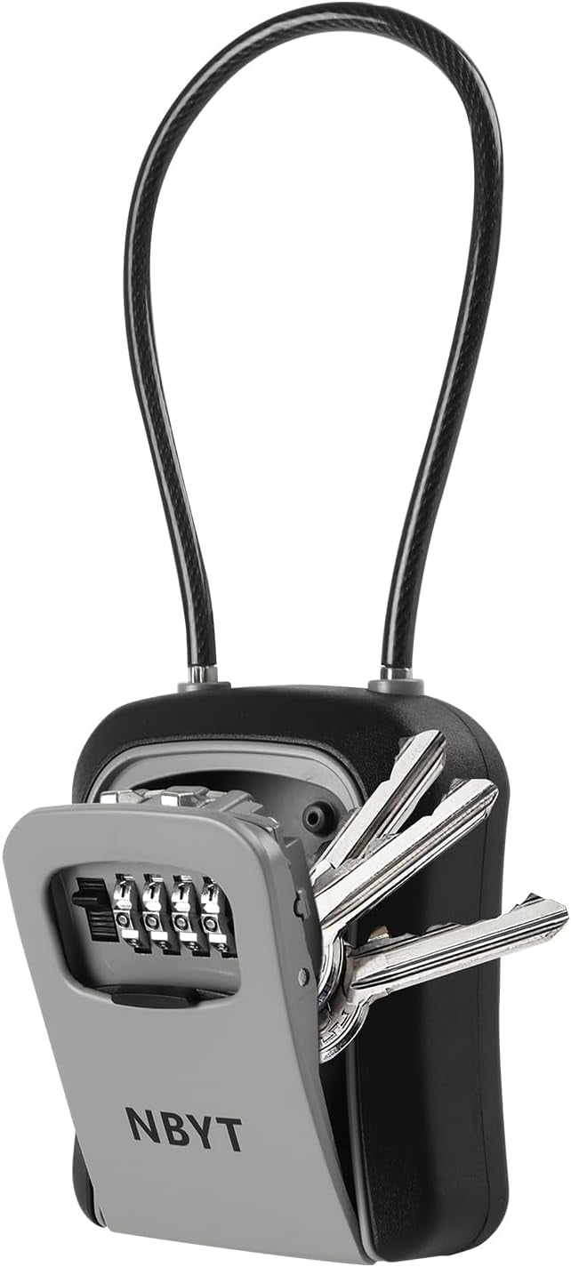 Wellsay Portable Combination Lock keybox,for House Keys Key Hiders to ...