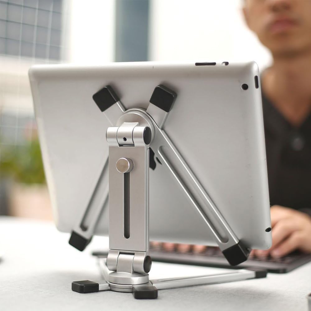Wellsay Portable Fold-Up Travel Stand Aluminum, Universal Tablet Stands ...