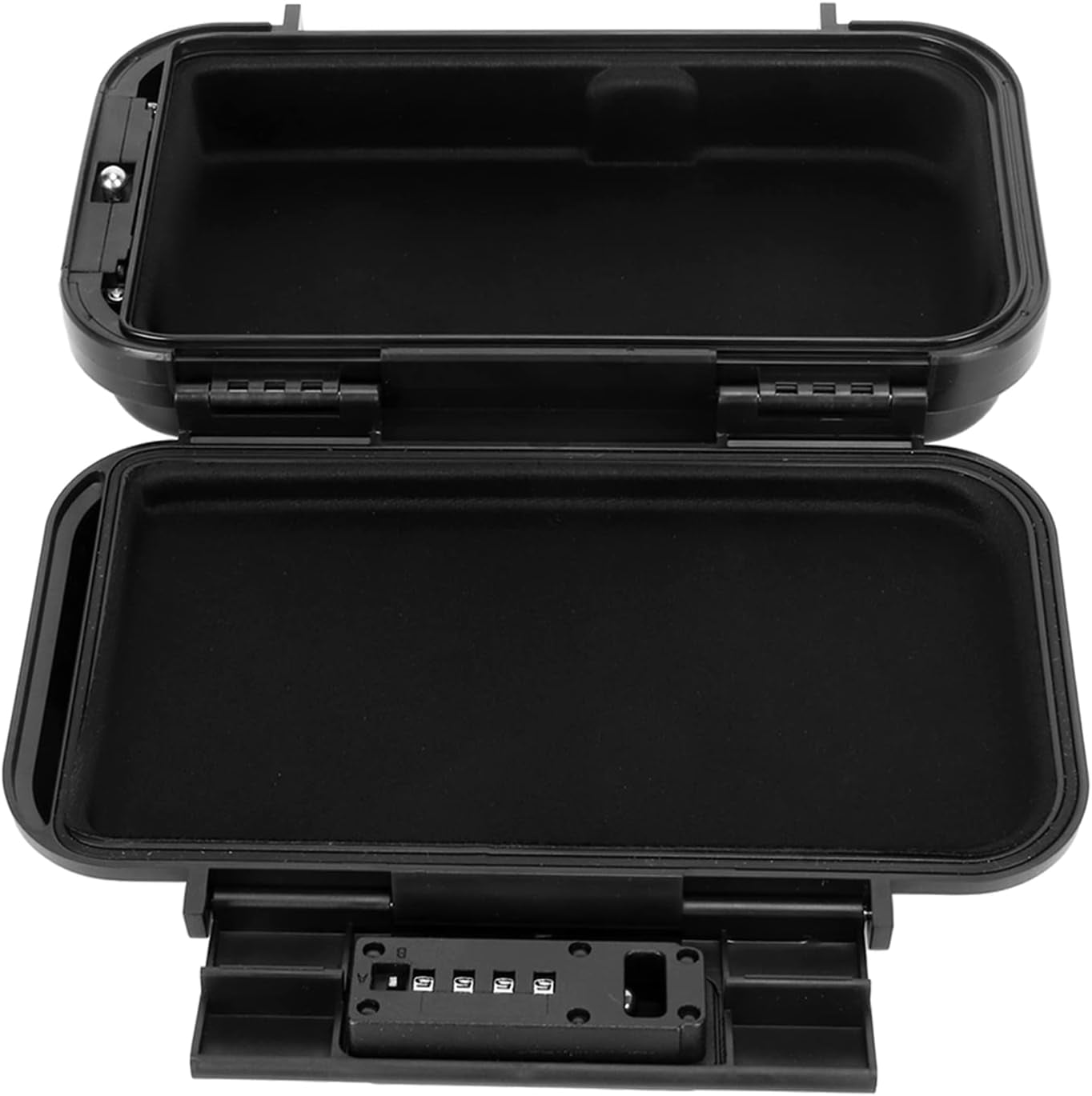 Wellsay Portable Security Case Lock Box Safe Mini Travel Safe 4 Digit ...