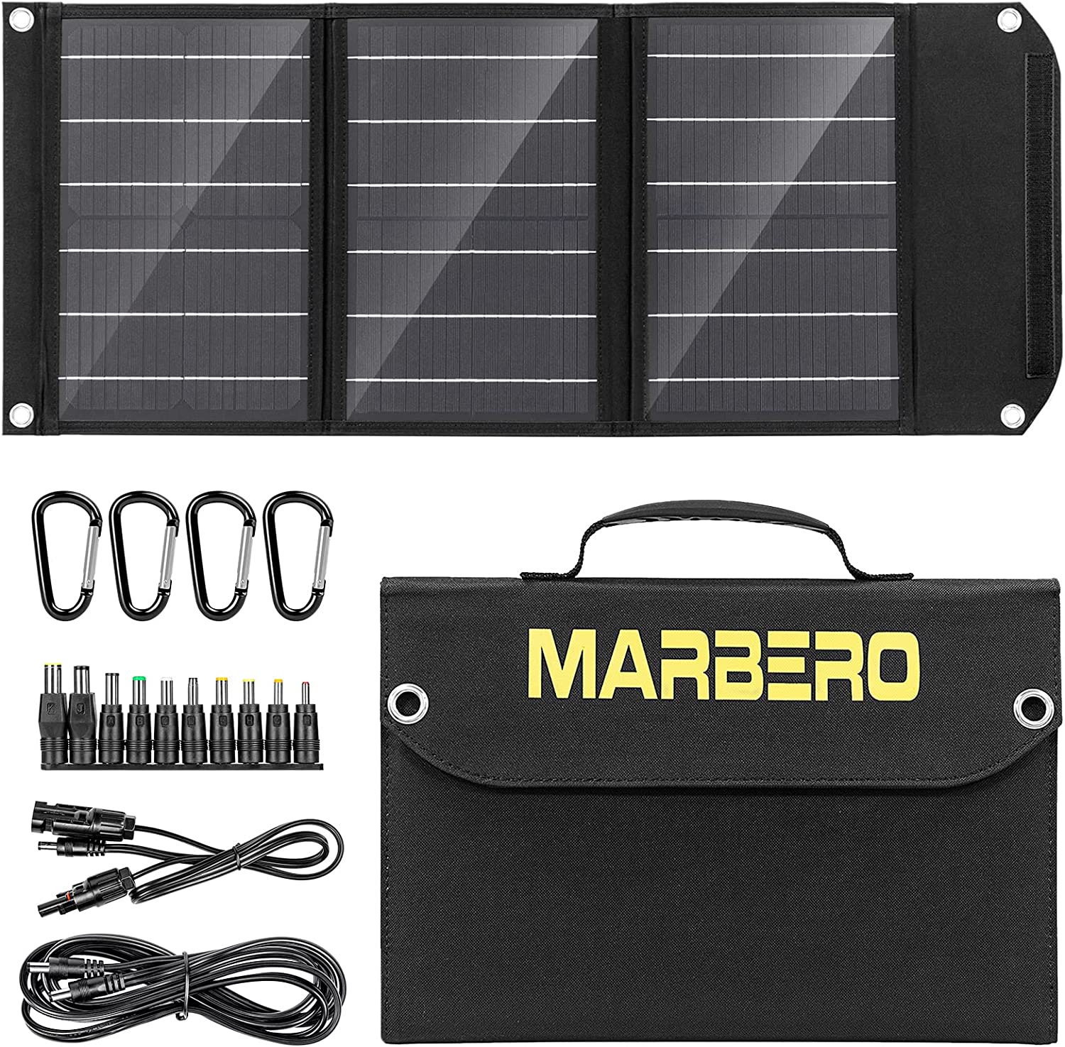 Wellsay Portable Solar Panel 30W Solar Panel Charger 23% High ...