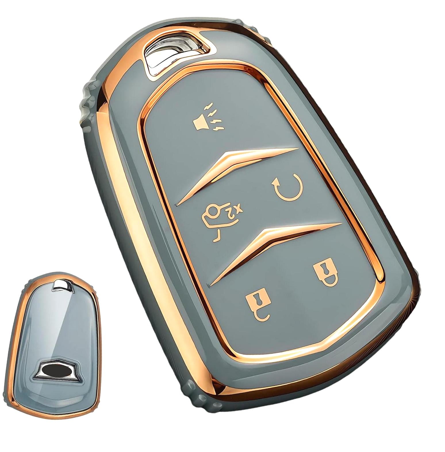 Wellsay Premium Soft TPU Key Fob Cover for Escalade ATS CTS STS SRX XT5 ...