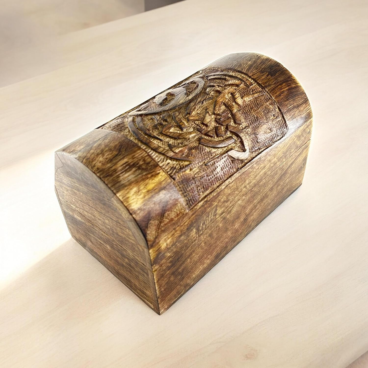 Wellsay Premium Wooden Semicircular Curved Jewellery Box Bird Design ...