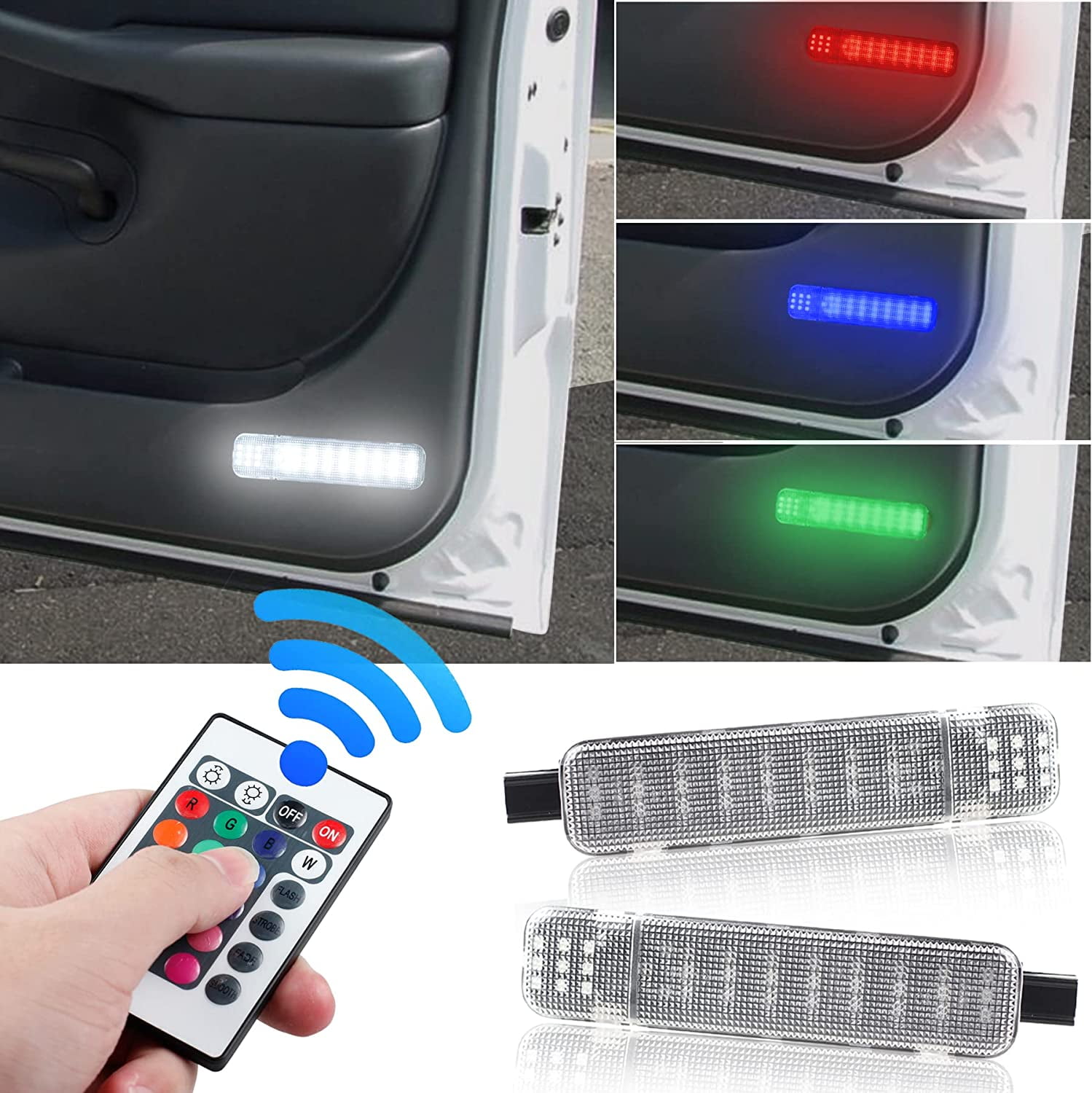 Wellsay RGB LED Interior Door Panel Courtesy Light Door Light Assembly ...