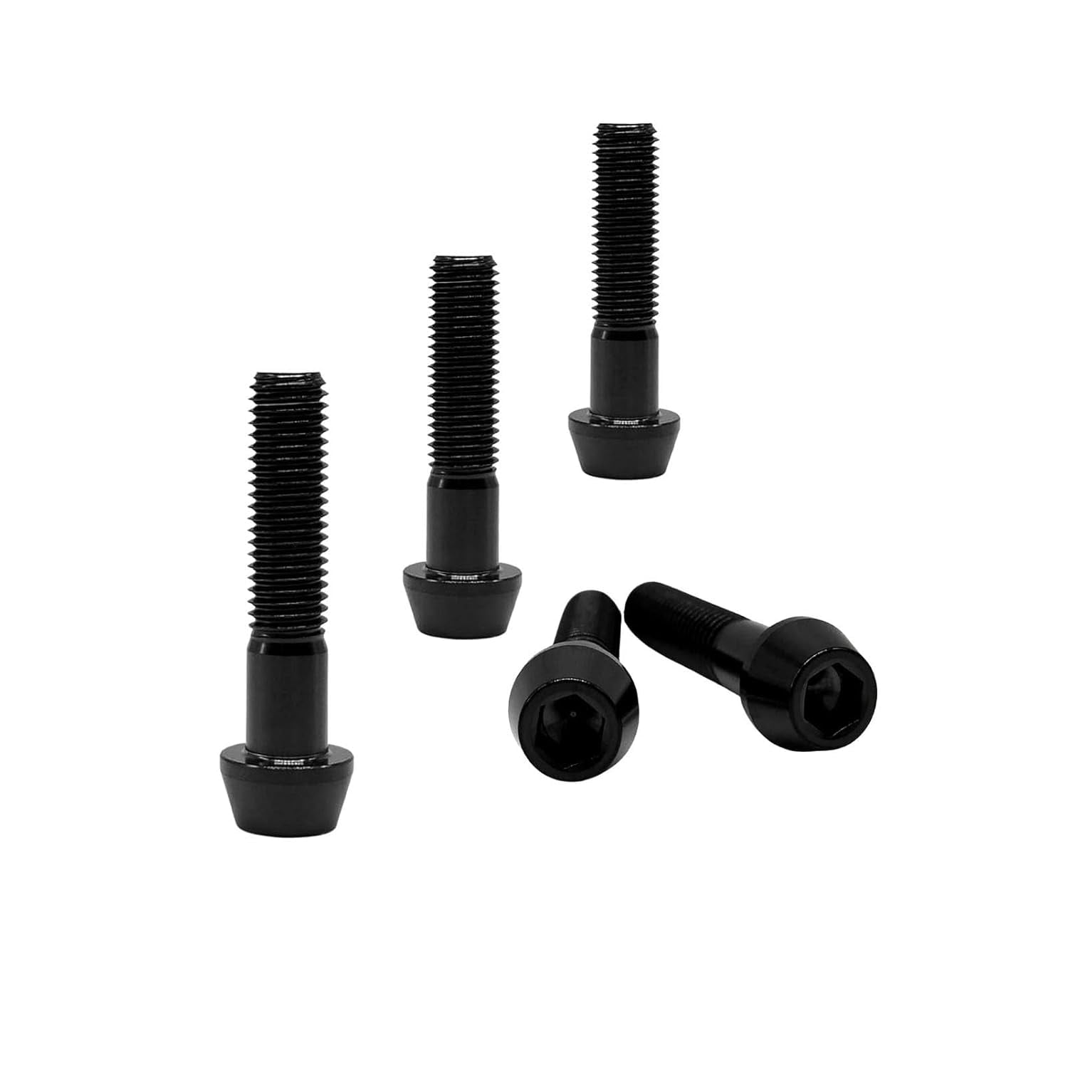 Wellsay RISON Titanium Bolts Ti Bolt M5*0.8 * 25 Hex Tapered Socket ...