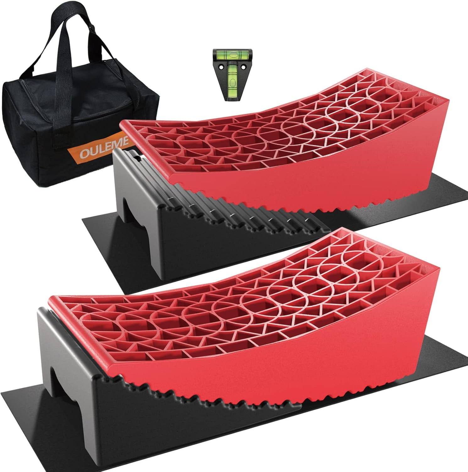 Wellsay RV Leveling Blocks, Camper Leveler System 2 Packs for Dual Axle ...