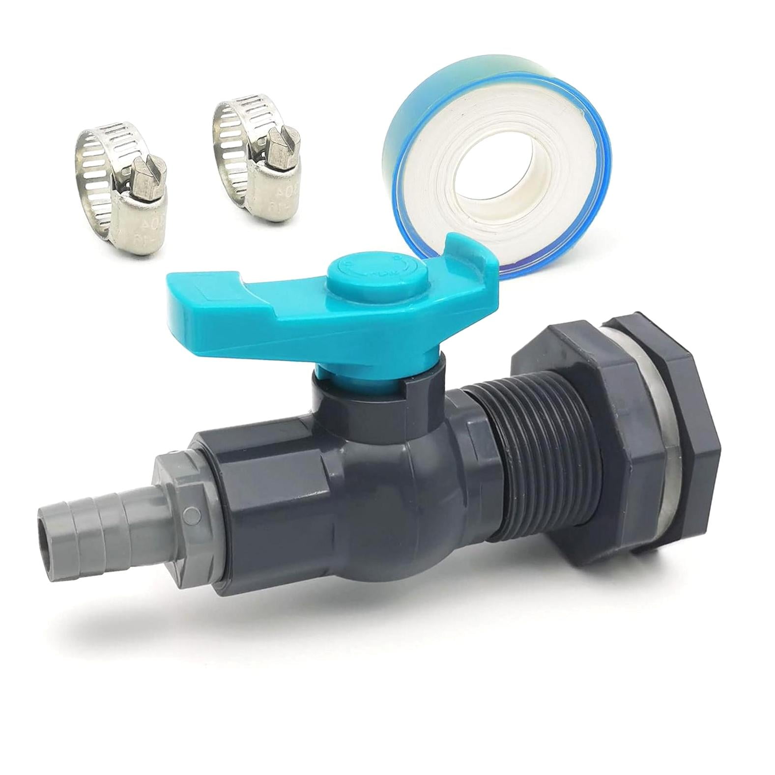 Wellsay Rain Barrel Spigot PVC Kit, Comprehensive Water Barrel Diverter ...