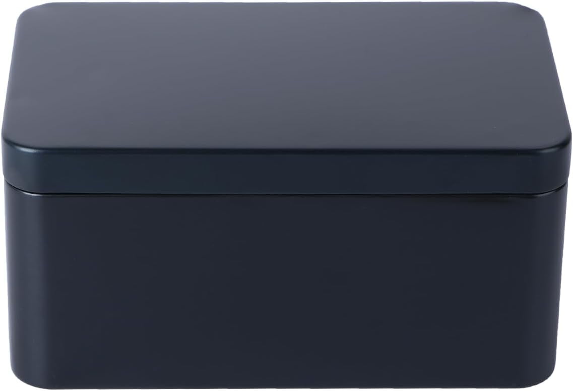 Wellsay Rectangular Metal Tin Box with Lid: Tinplate Box Mini Portable ...