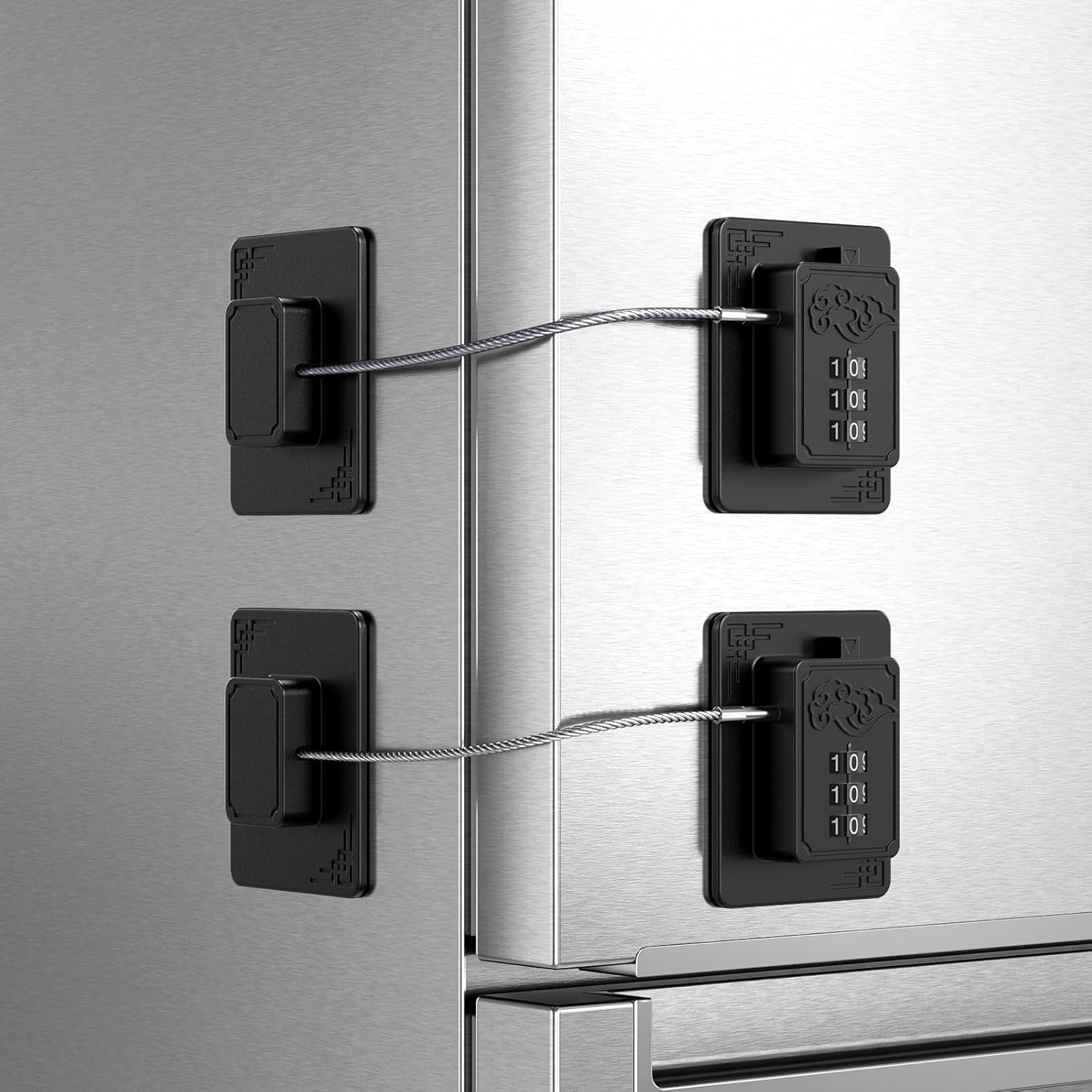 Wellsay Refrigerator Lock, Heavy Duty Fridge Lock, Combination Lock ...