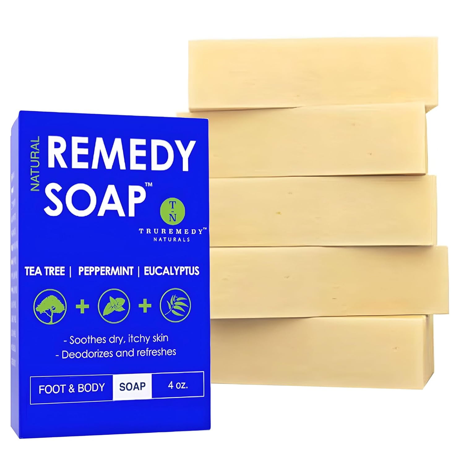 Wellsay Remedy Soap for Men and Women - Tea Tree Oil Bar Soap with ...