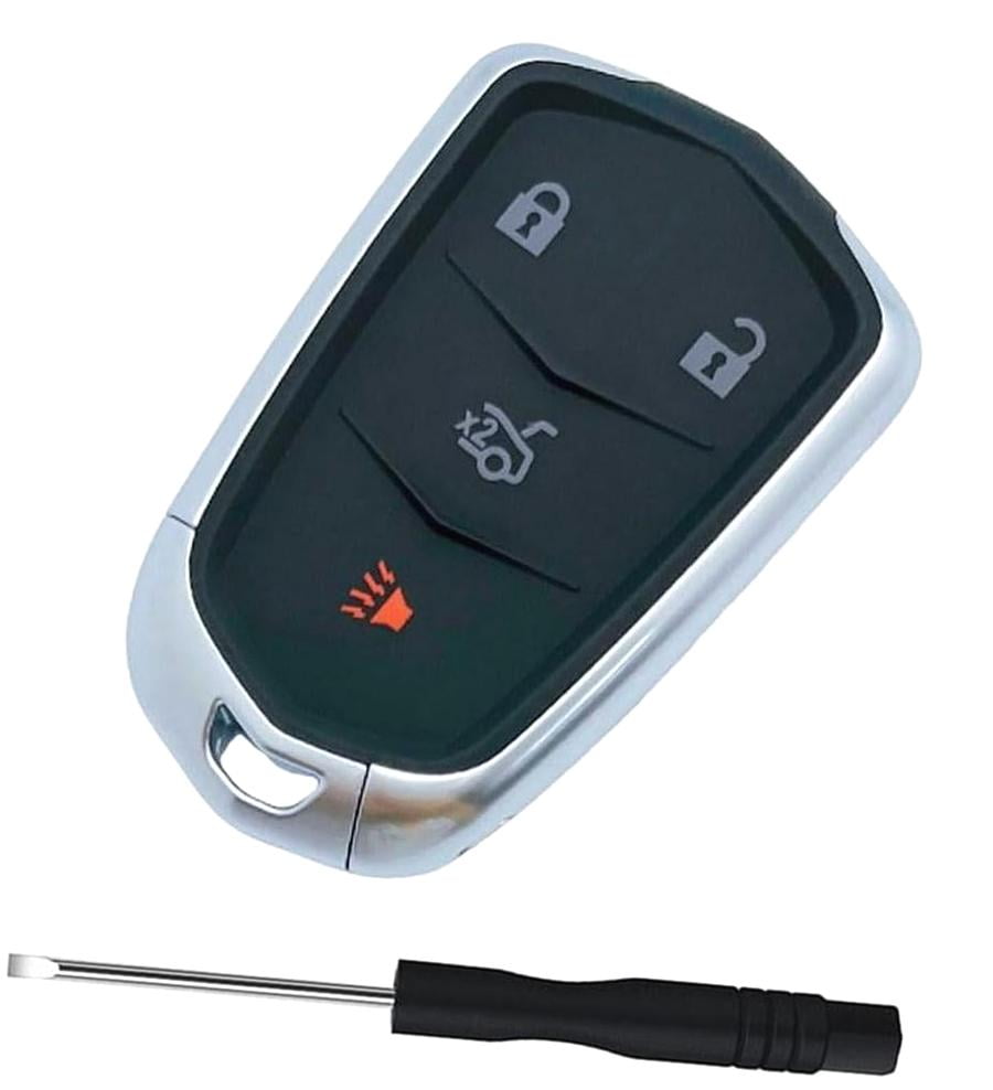Wellsay Replacement Smart Keyless Entry Remote Control Key Fob Case Cover for Escalade CTS SRX ...