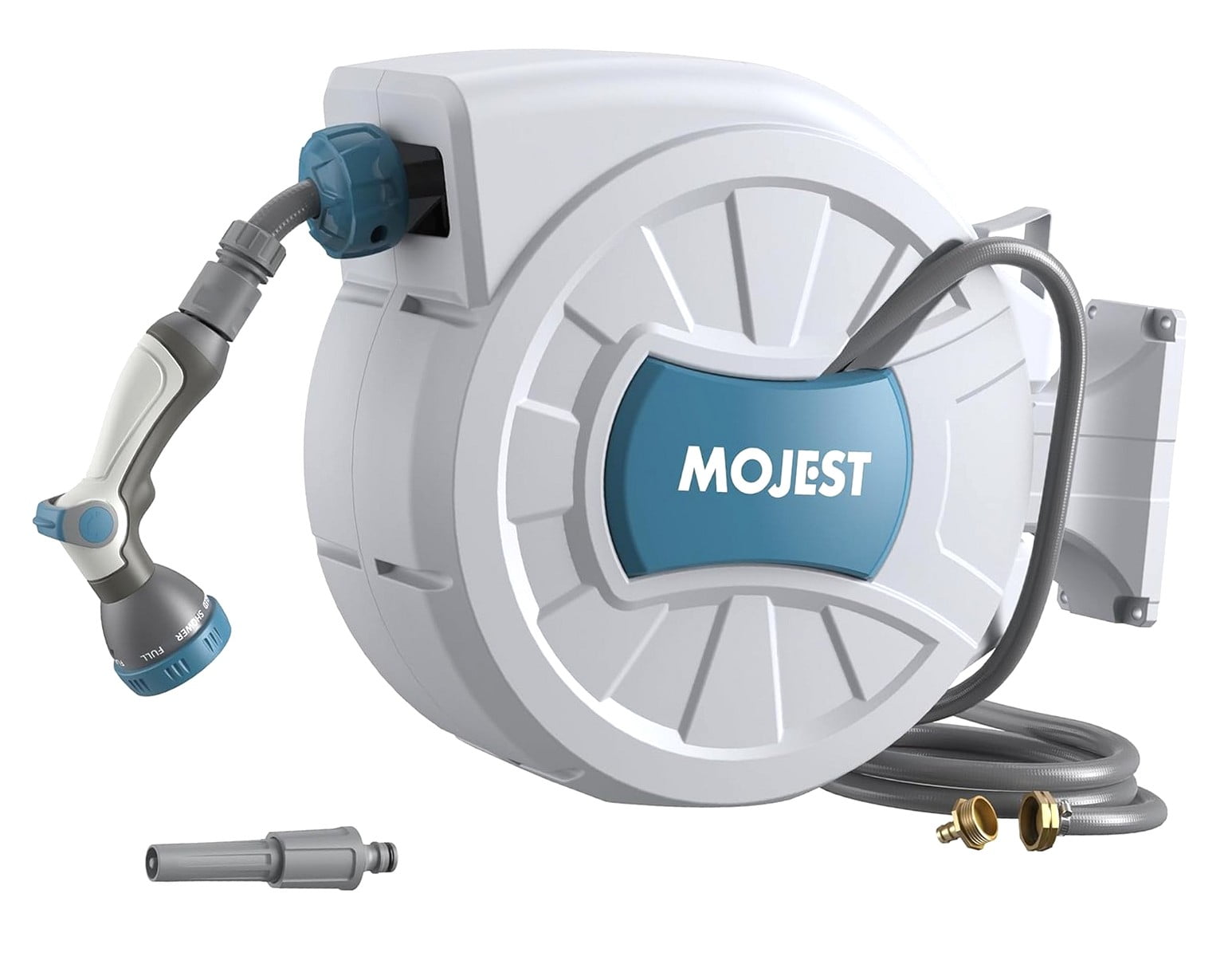 Wellsay Retractable Reel 1/2 in 100 ft Wall Mounted Water Hose Reel ...
