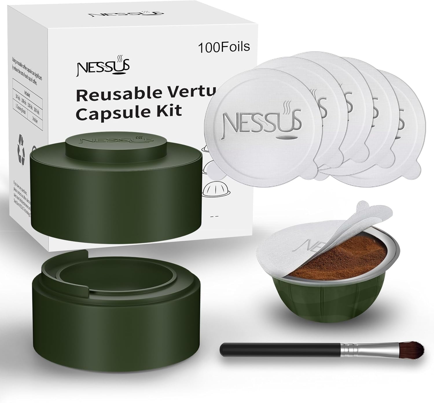 Wellsay Reusable Vertuo Capsule Kit, [ALSeal EZ T] for Rellable Pods ...