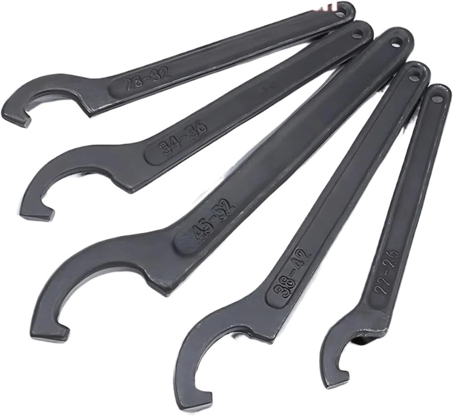 Wellsay Round Nut Half Moon Wrench - Adjustable Motorcycle Shock Absorber Wrench Set - Pre-Load ...