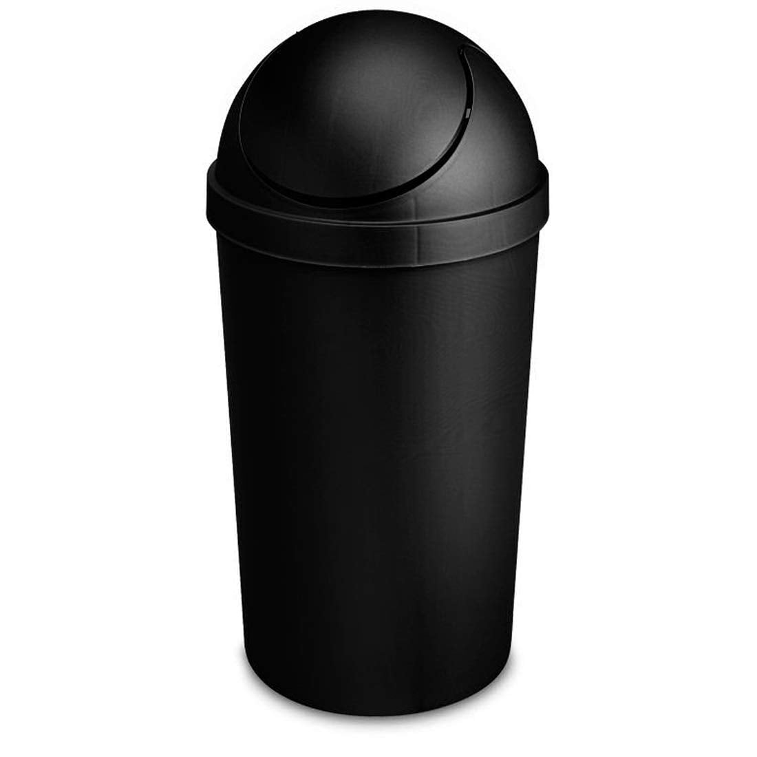 Wellsay Round Swing Top Waste Basket Dust Container Recycling Bin Trash ...