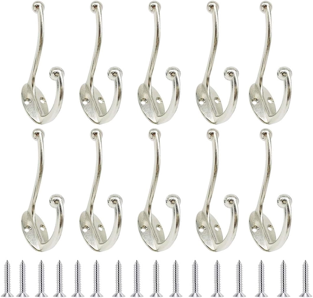 Wellsay Rustic Farmhouse Entryway Hooks 10 Pack Decorative Vintage ...